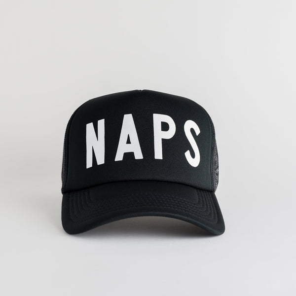 Naps Recycled Trucker Hat - black - Endless August Supply Co Wholesale